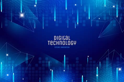 그라디언트 기술 배경 프리미엄 벡터