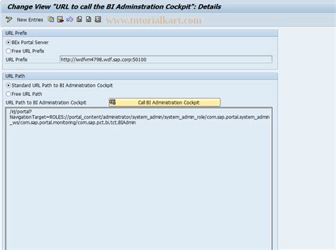 RSTC CUST BIAC SAP Tcode Customizing To Call BI Admin Cockpit