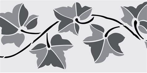 2 65 Ivy Stencil Library