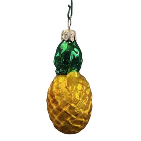 2000 Lil Pineapple Blown Glass Hallmark Keepsake Christmas Tree