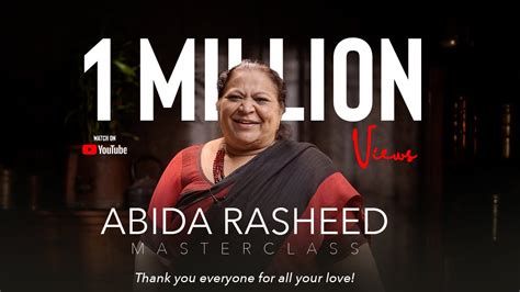 Abida Rasheed Masterclass Thank You For 1 Million Views Youtube