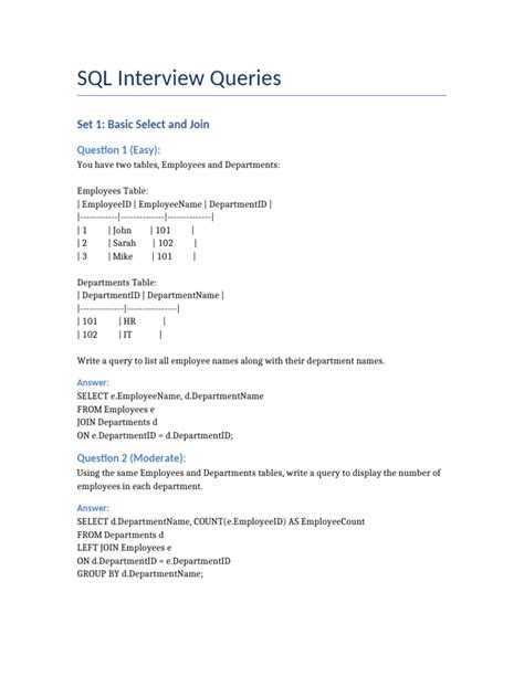 Sql Interview Queries Pdf Data Data Management