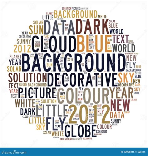 Cloud Text Globe Shape Stock Illustration Illustration Of Concept