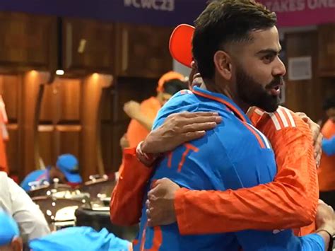 CWC Emotional Scenes In India Dressing Room After Victory At Wankhede Times Of Oman