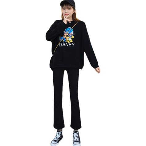 黑色牛仔微喇叭裤女高腰显瘦2023新款秋冬弹力小个子八九分裤子女虎窝淘