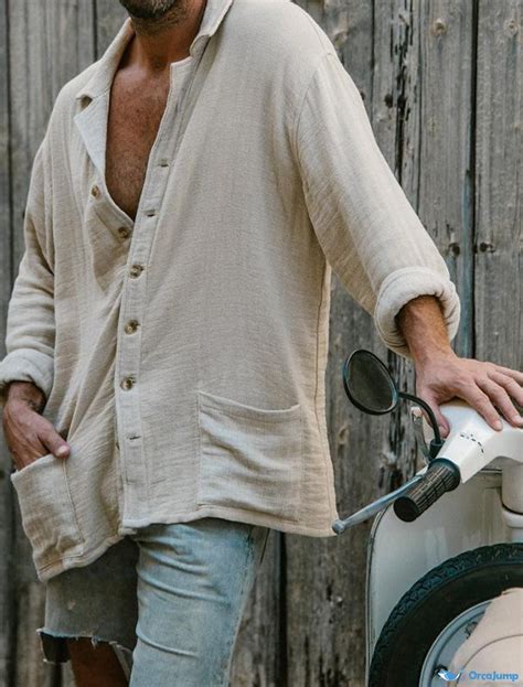 Baggy Shirts Casual T Shirts Casual Tops Linen Shirts Beach Casual