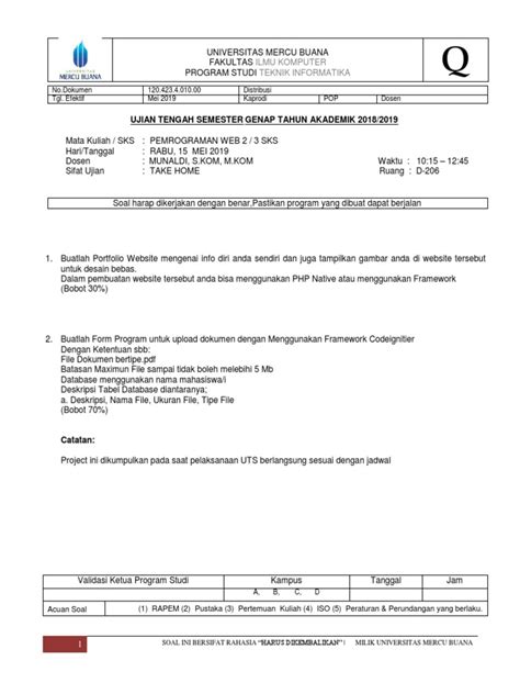 Uts Pemrograman Web 2 Pdf