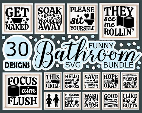 Funny Bathroom Signs Svg At Bailey Walters Blog