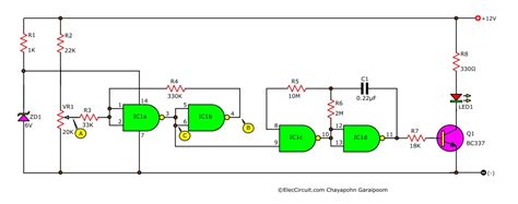 Schmitt Trigger Circuit Using Cmos