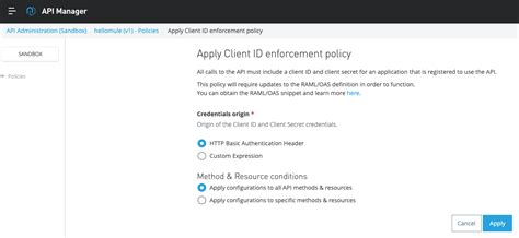 How To Apply Client Id Enforcement Policy To Your Mule App In Api Manager Mulesoft Developers