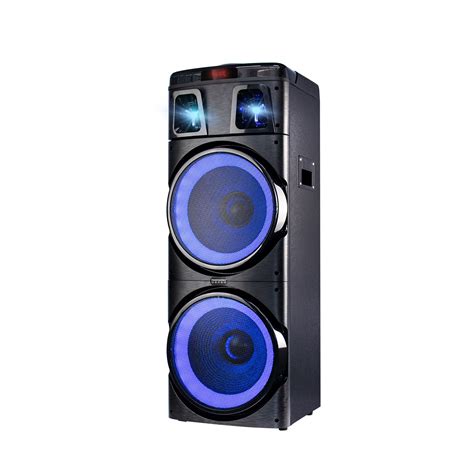 Temeisehng OEM Wooden Speaker Double 10 Inch Speaker With Color LED Party Speaker And