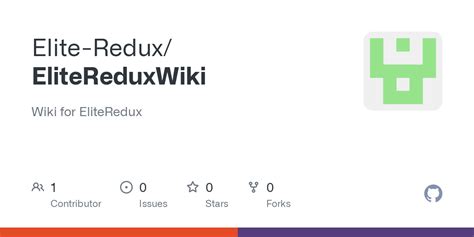 Github Elite Reduxelitereduxwiki Wiki For Eliteredux