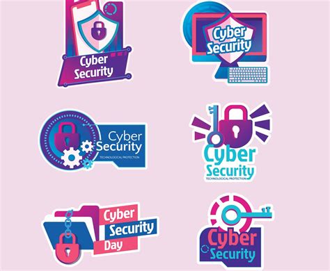 Colorful Cyber Security Day Sticker Vector Art And Graphics