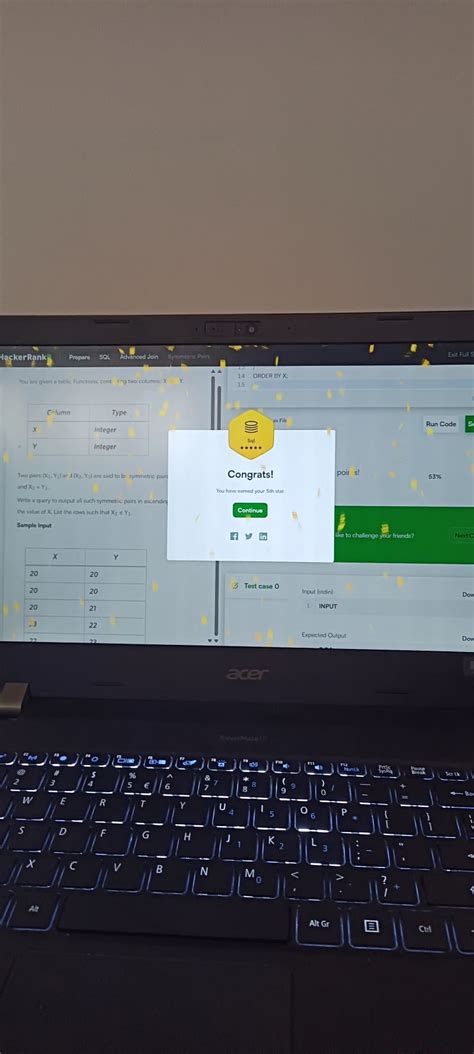 ritesh kumar yadav on linkedin got 5 star with gold badge in mysql