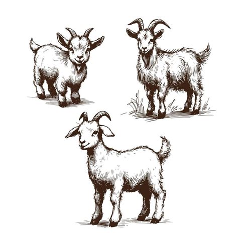 Vintage Goat Illustration 48874999 Vector Art At Vecteezy