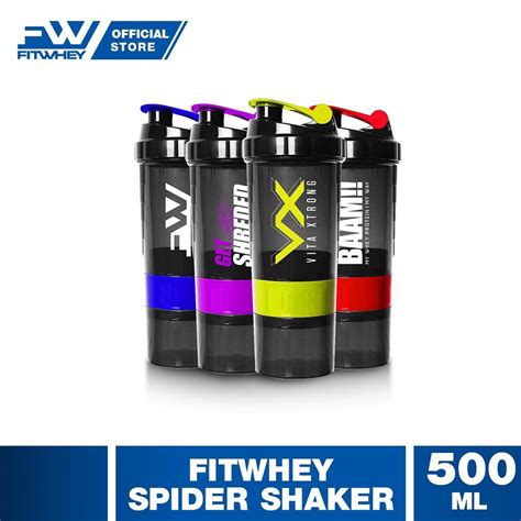 New Fitwhey Spider Bottle Fitwhey Shaker Shopee Thailand