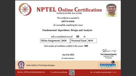 Aditya Guha On Linkedin Nptel Algorithms Continuouslearning