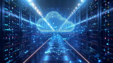 Discussing Cloud Computing And Innovative Methods Of Data Storage Stock Image Image Of Chip