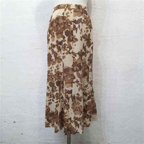Jpn 꽃패턴 복고풍 플레어 롱스커트 여s 헬로마켓