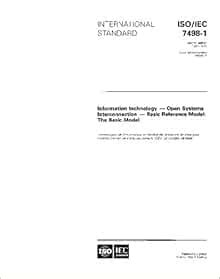 ISO IEC Information Technology Open Systems Interconnection Basic Reference