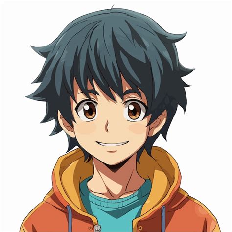 Милый анимационный персонаж Векторная иллюстрация Премиум Ai сгенерированный вектор