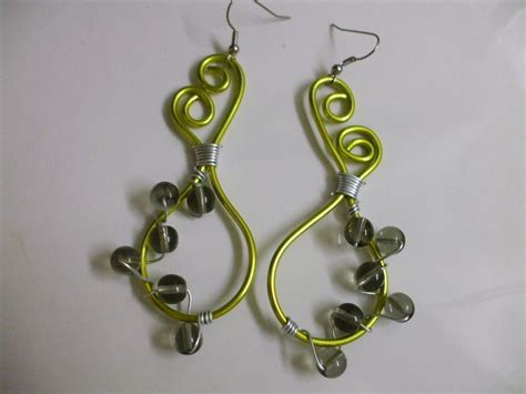 Wire Earrings A Pair Of Wire Earrings Jewelry Making And Wirework On Cut Out Keep