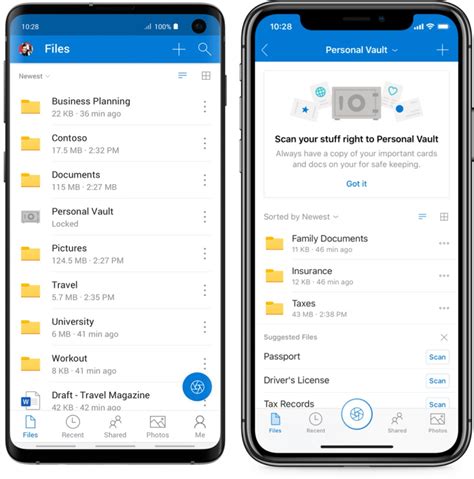 Onedrive Now Features Personal Vault And Fingerprint Authentication Security