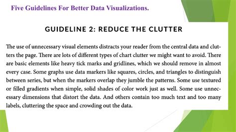 Guidelines For Effective Data Visualization Ppt
