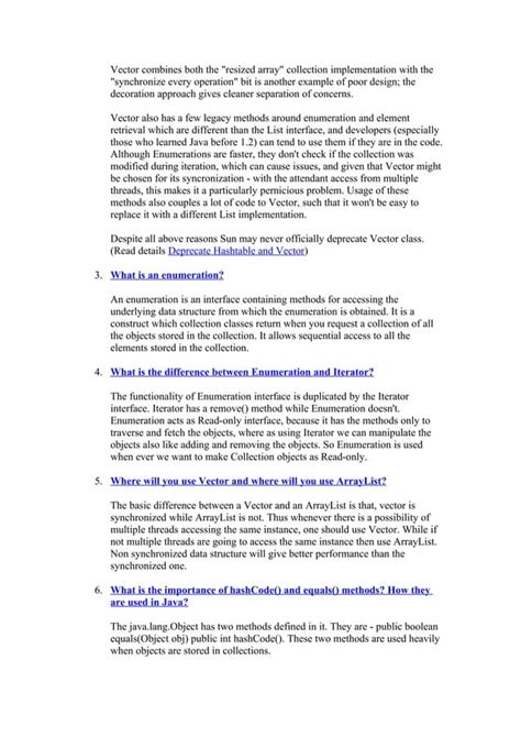 24 Collections Framework Interview Questions Doc