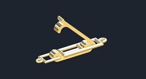 Custom Made Lock For The Barcelets And Necklaces 3d Model Cgtrader