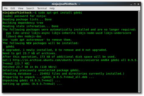 Install GDebi In Ubuntu