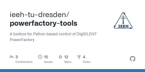 GitHub Ieeh Tu Dresden Powerfactory Tools A Toolbox For Python Based Control Of DIgSILENT