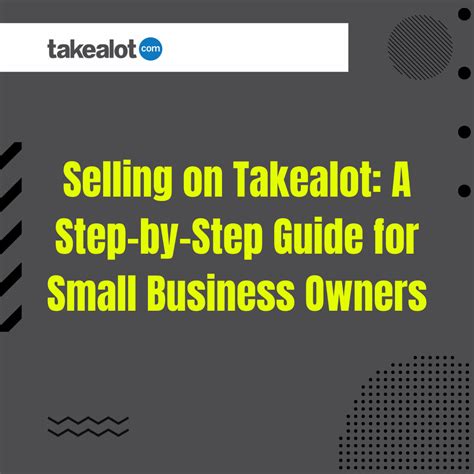 selling on takealot a step by step guide for small business owners