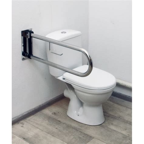 Купити Поручень для людей з інвалідністю відкидний з тримачем туалетного паперу 700мм Pu 05b в