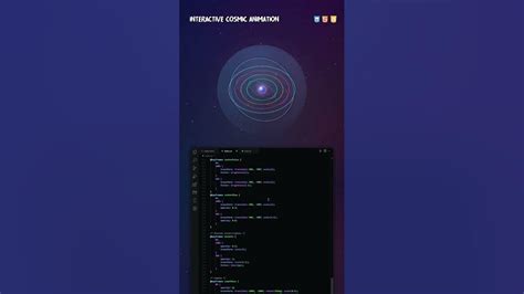 interactive cosmic animation coding html css javascript youtube