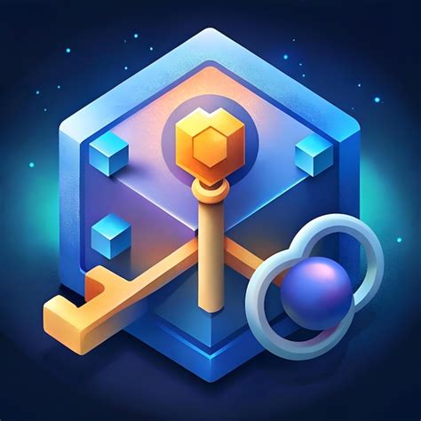 a captivating 3d illustration of a key symbolizing access security and