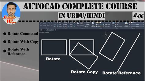 6 How To Use Rotate Command In Autocad Rotate Object In Autocad