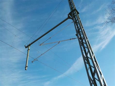 Premium Photo Overhead Line Of A Main Railway In Germany