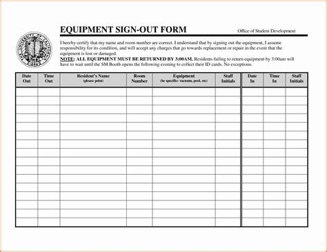 New Sign Out Sheet Template Word Exceltemplate Xls Xlstemplate Xlsformat Excelformat