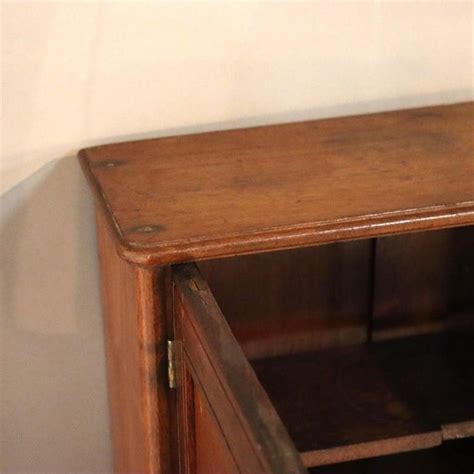 Antique Eastlake Walnut Hanging 2 Door Medicine Cabinet Circa 1880
