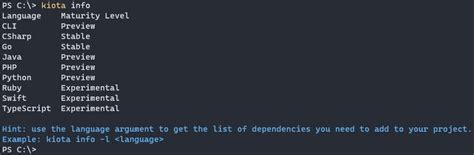 Microsoft Kiota Command Line Tool