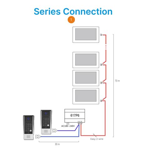 Intercom System Rl 617aid Analog Two Wires Outdoor Station For