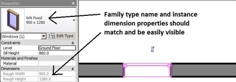 Revitcat Revit Rough Widthheight System Parameters