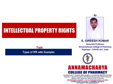 Ipr Types With Examplespdf