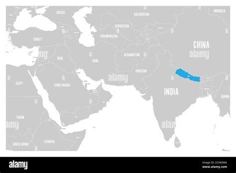 Nepal Political Map East Asia Where Is Nepal Located Location Map Of