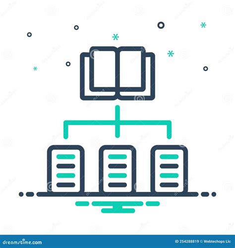 Mix Icon For Classification Categorization And Folder Cartoon Vector
