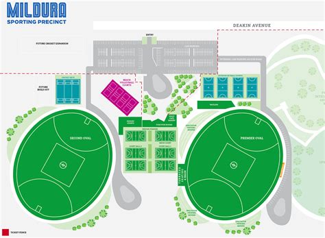 Mildura Sporting Precinct Seating Map Austadiums