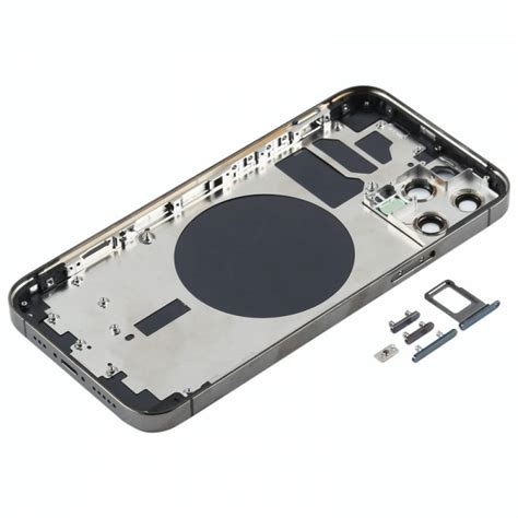 Chassis Remplacement Pour Iphone 12 Pro Noirgris Chassis Coque Nu