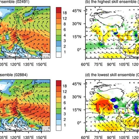 Simulations Of Precipitation Patterns Shaded Unit Mm Day⁻¹ And Download Scientific Diagram