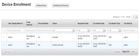 Admin Initiated Enrollment